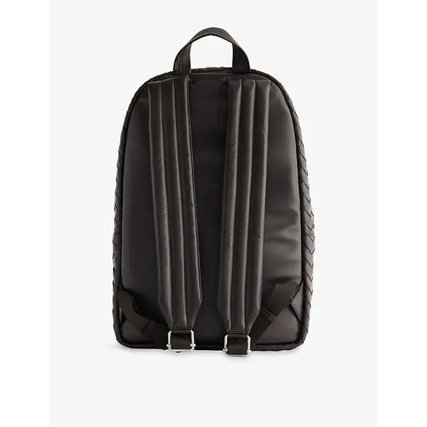 Bottega Veneta Intrecciato Leather Backpack - Fondant-silver