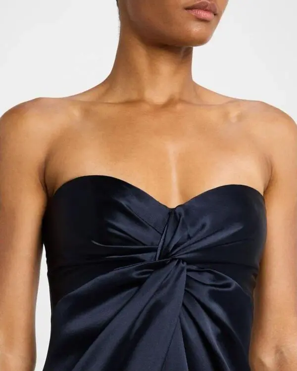 Retrofete Olivine Twist Column Dress - Navy