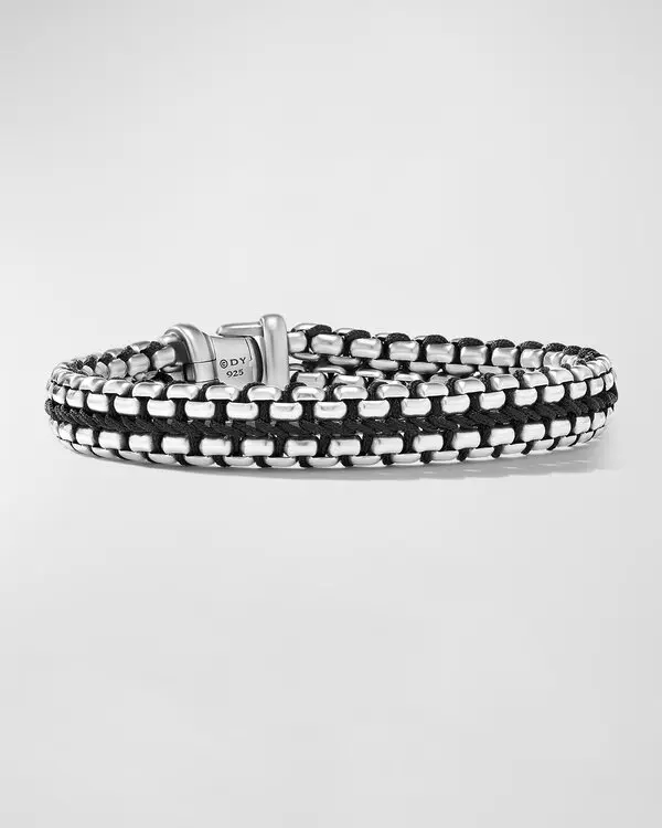 David Yurman Woven Box Chain Bracelet - Black