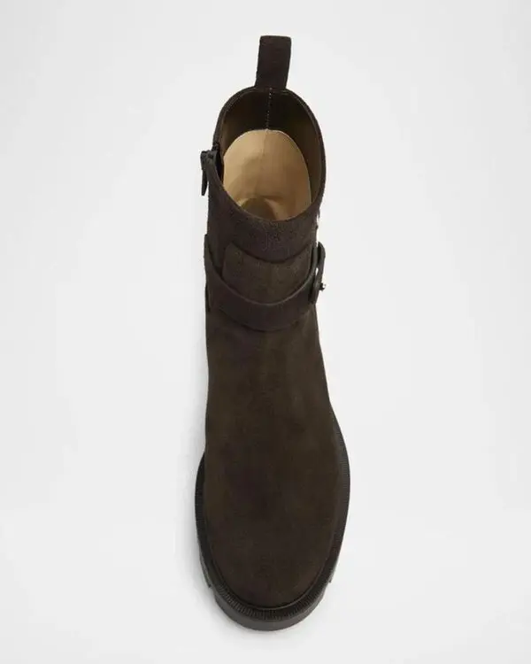 CHRISTIAN LOUBOUTIN Dianouchette Ankle Boots - Cafe