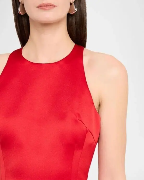Prabal Gurung Caroline Satin Halter Gown