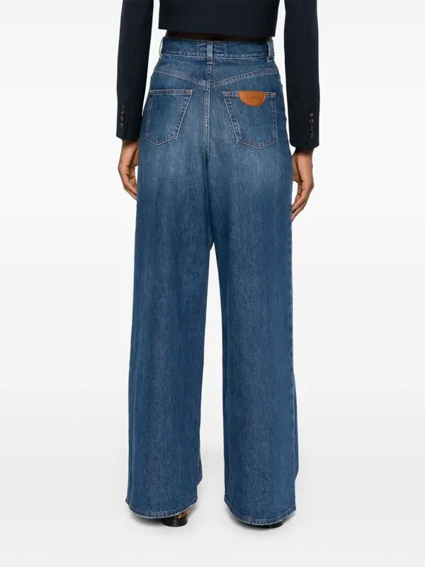 Chloé Cotton Wide-leg Denim Jeans