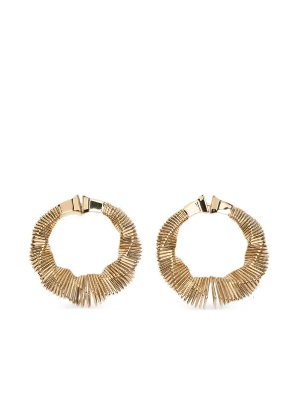 Alaïa Square Hoops Small Earrings - Gold