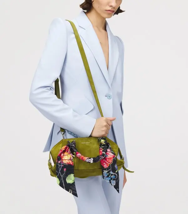 Alexander McQueen Silk Spider Floral Scarf