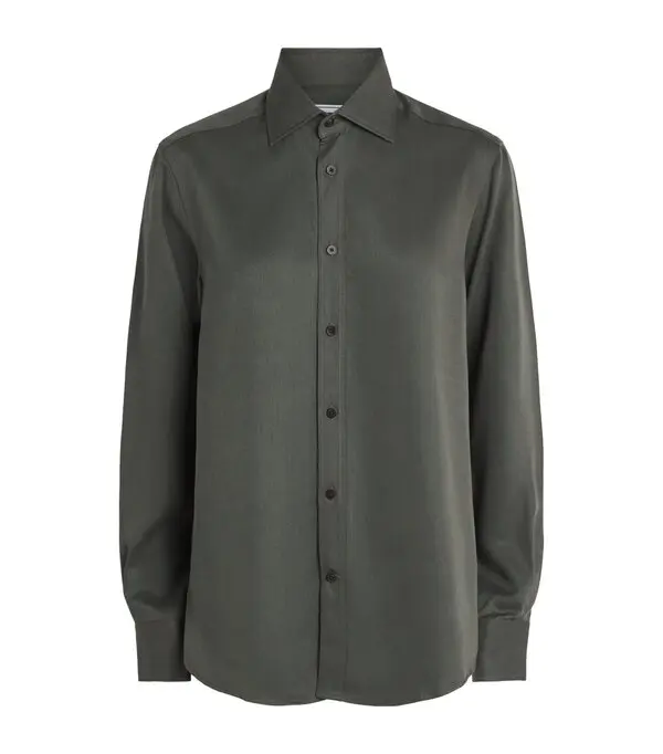 WITH NOTHING UNDERNEATH Cotton Oxford Boyfriend Shirt