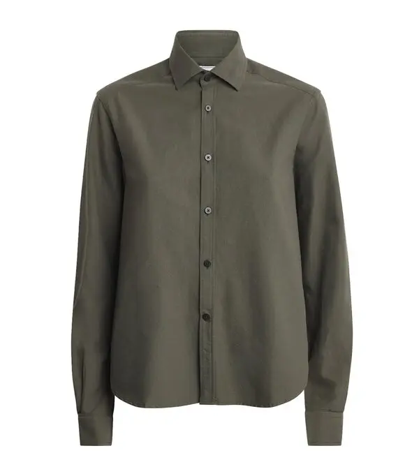WITH NOTHING UNDERNEATH Cotton-wool Classic Shirt