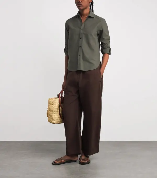 WITH NOTHING UNDERNEATH Cotton-wool Classic Shirt