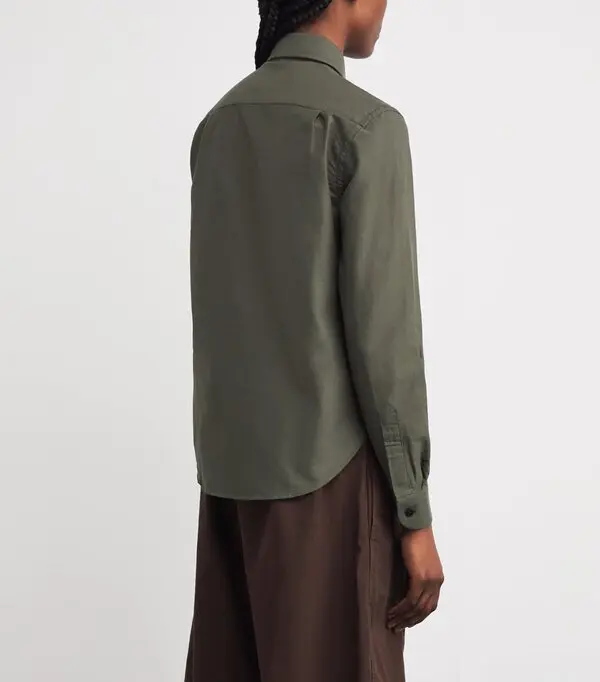 WITH NOTHING UNDERNEATH Cotton-wool Classic Shirt