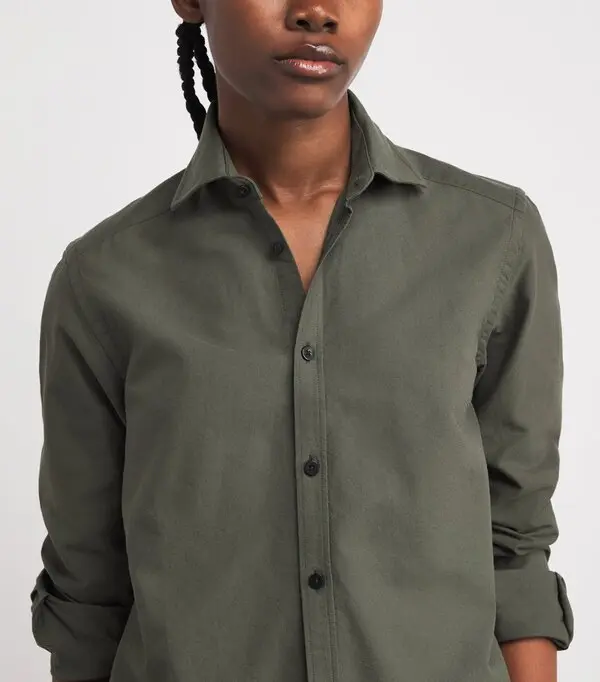 WITH NOTHING UNDERNEATH Cotton-wool Classic Shirt