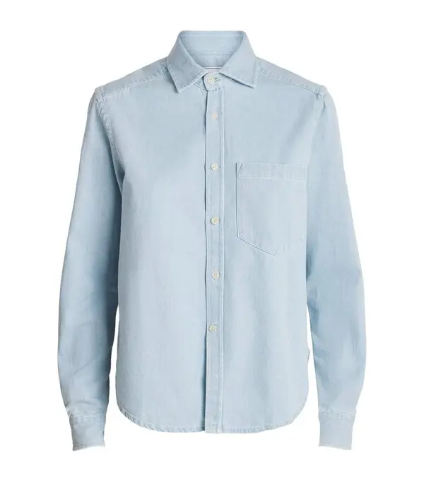 WITH NOTHING UNDERNEATH Denim Classic Shirt