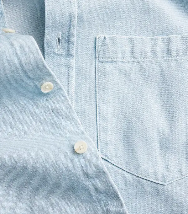 WITH NOTHING UNDERNEATH Denim Classic Shirt
