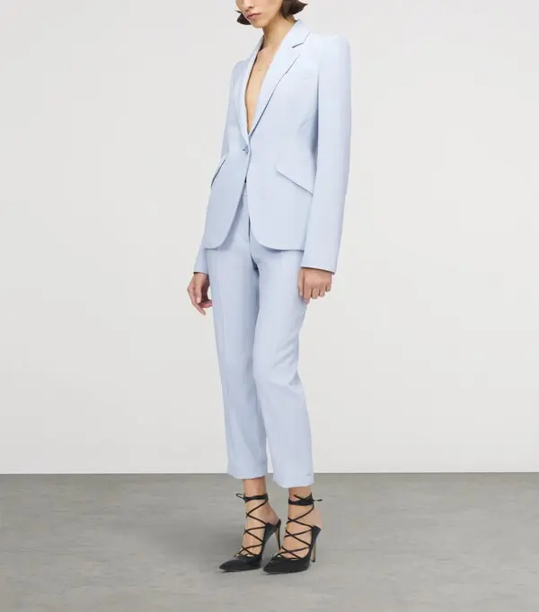 Alexander McQueen Cropped Tailored Trousers