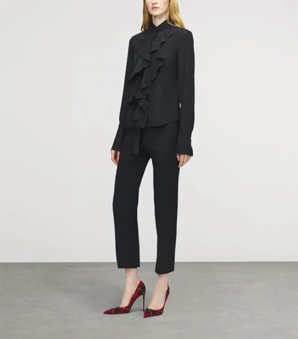 Alexander McQueen Cotton Ruffled Shirt