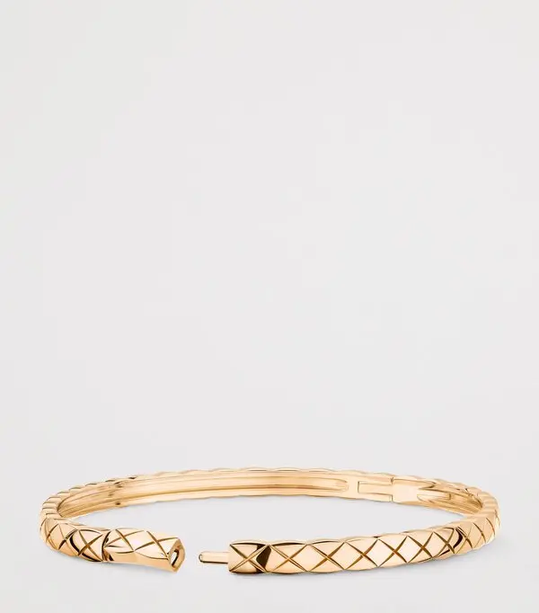 Chanel 18k Gold Coco Crush Bangle