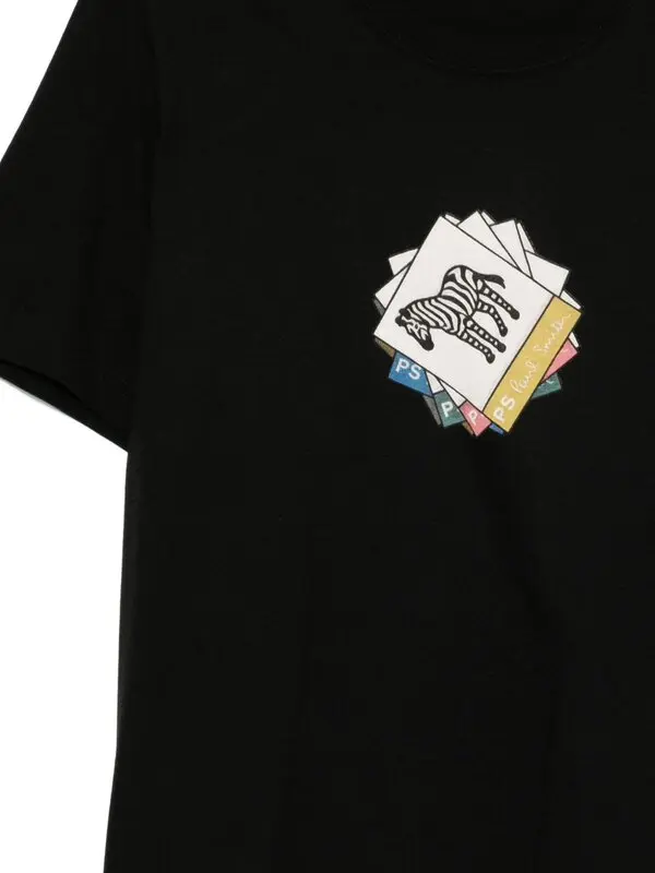 Paul Smith Zebra Organic Cotton T-shirt - Black