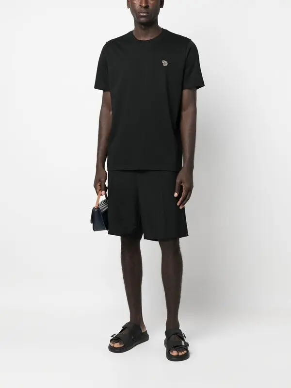 Paul Smith Zebra Organic Cotton T-shirt - Black