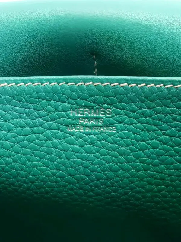 Hermès 2019 31 Arzan Vert Verone Leather Tote Bag - Blue