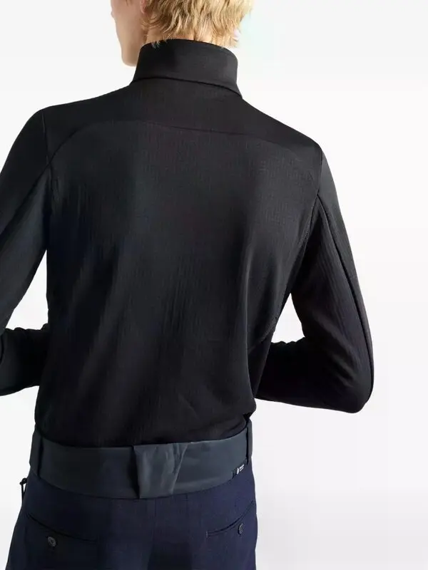 Prada Stand-up Collar Sweater - Black