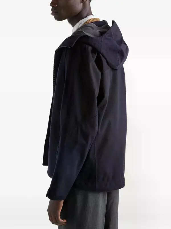Prada Hooded Zip-up Jacket