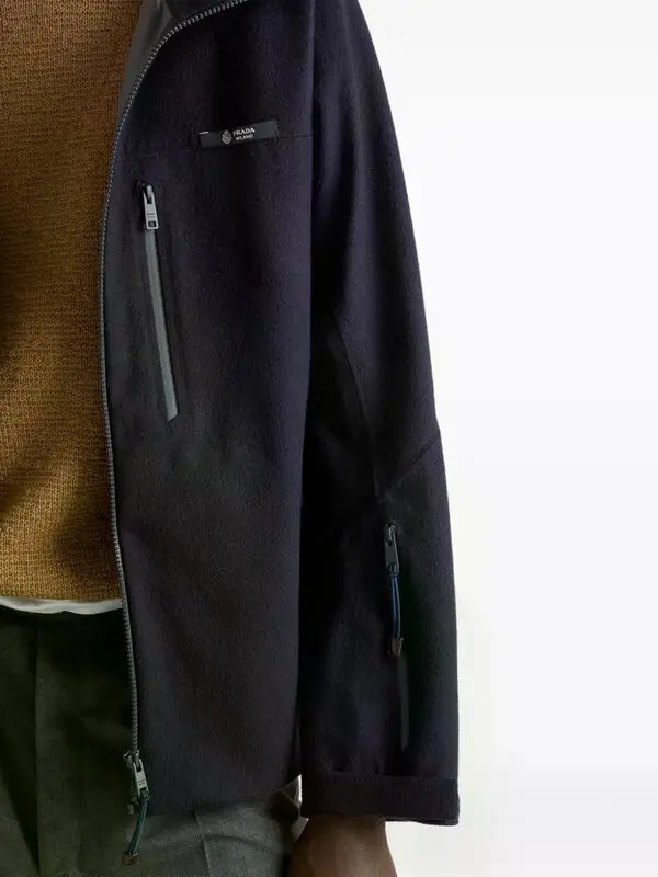 Prada Hooded Zip-up Jacket