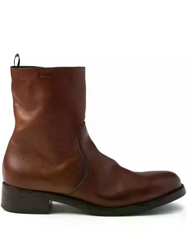 Prada 40mm Zip Leather Boots