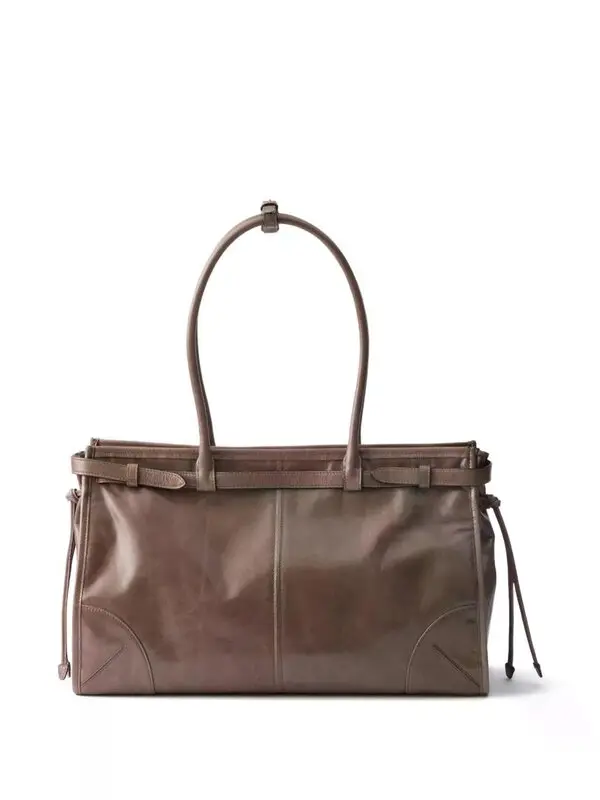 Prada Large Leather Tote Bag