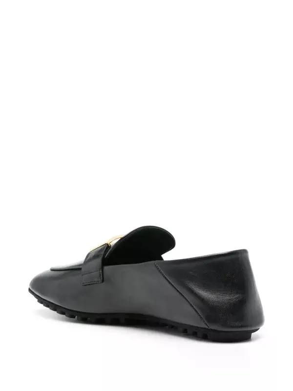 Fendi Baguette Leather Loafers