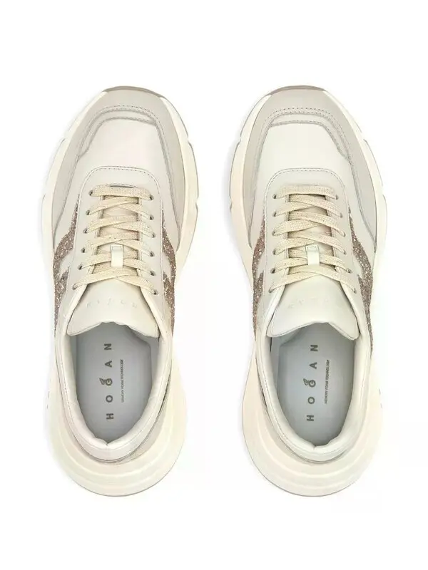 Hogan Hi-fi Leather Sneakers - Neutrals