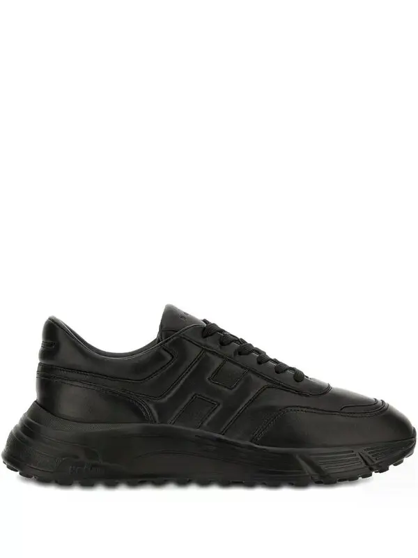Hogan Hyperlight Logo Detail Sneakers - Black