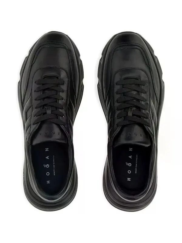 Hogan Hyperlight Logo Detail Sneakers - Black
