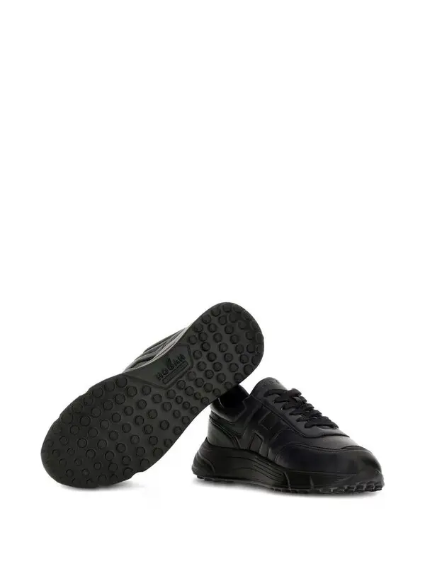 Hogan Hyperlight Logo Detail Sneakers - Black