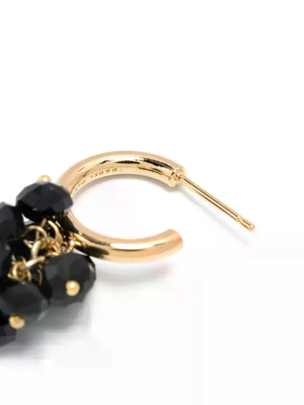 Isabel Marant Étoile Tone Crystal Embellished Hoop Earrings