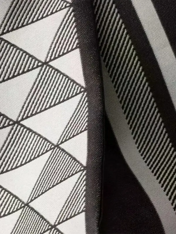 Prada Jacquard Silk Scarf - Grey