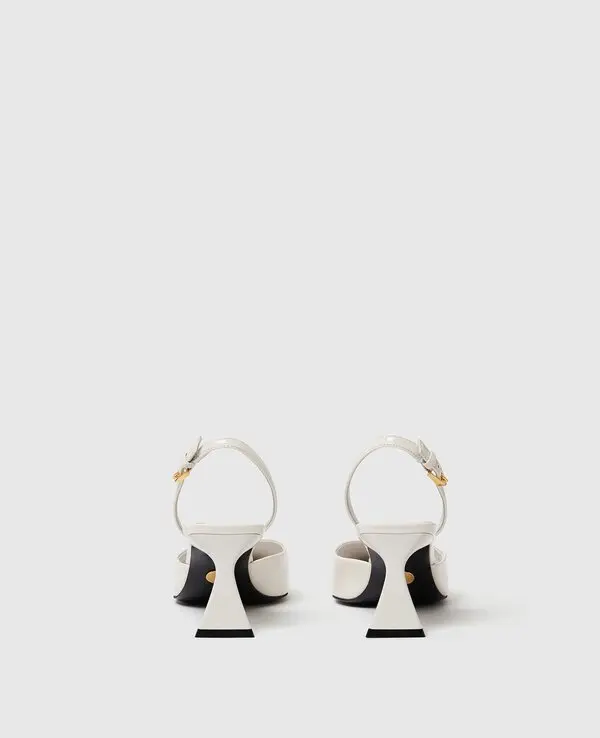 Stella McCartney Elsa Patent Slingbacks - Ivory