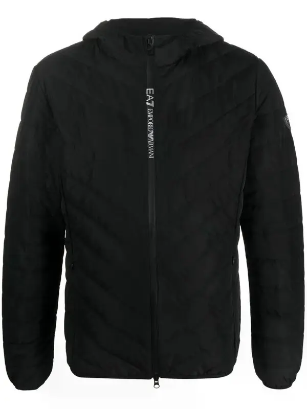 EA7 Hooded Quilted Jacket