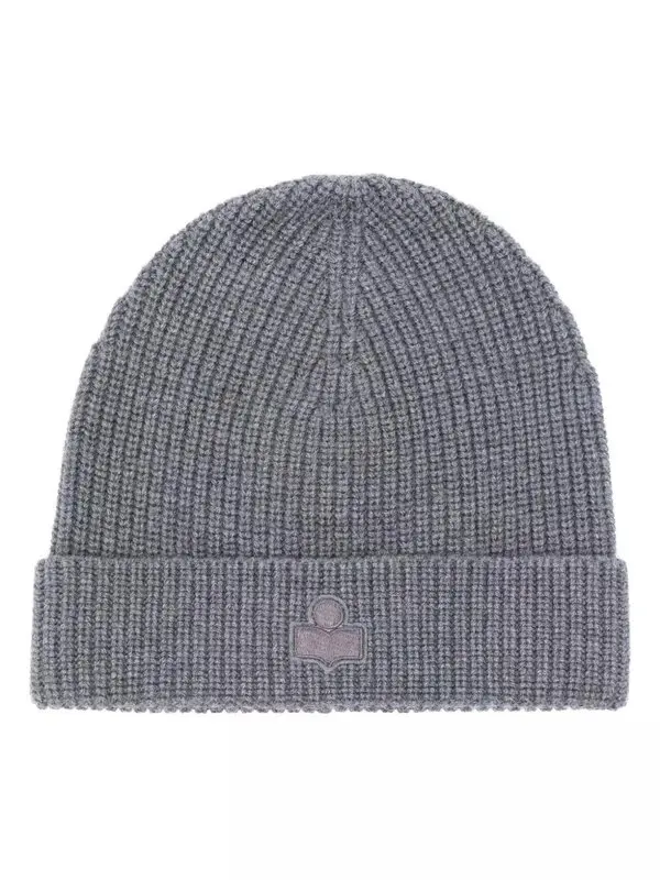 Isabel Marant Étoile Bayle Ribbed Beanie - Grey