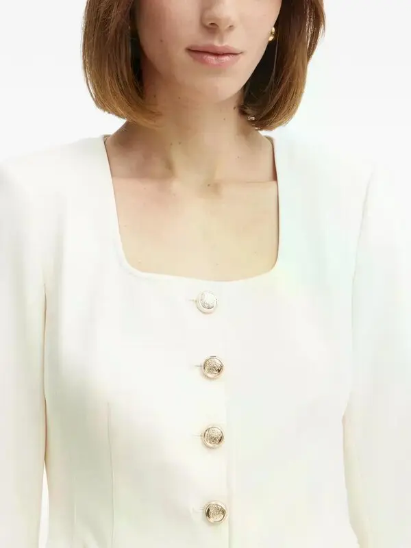 MARCIANO Button Square-neck Top