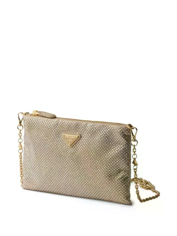 Prada Mini Crystal-studded Clutch