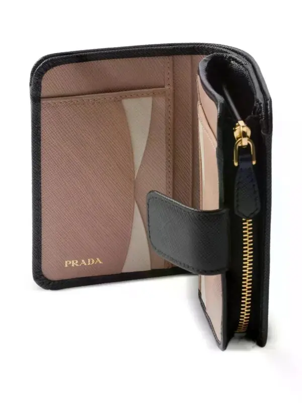 Prada Small Saffiano Leather Wallet - Black