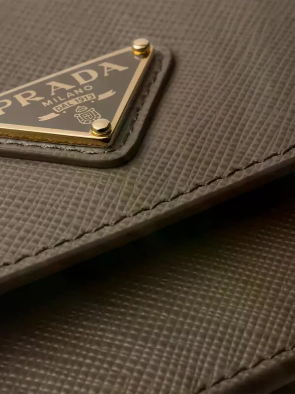 Prada Triangle-logo Leather Mini Bag