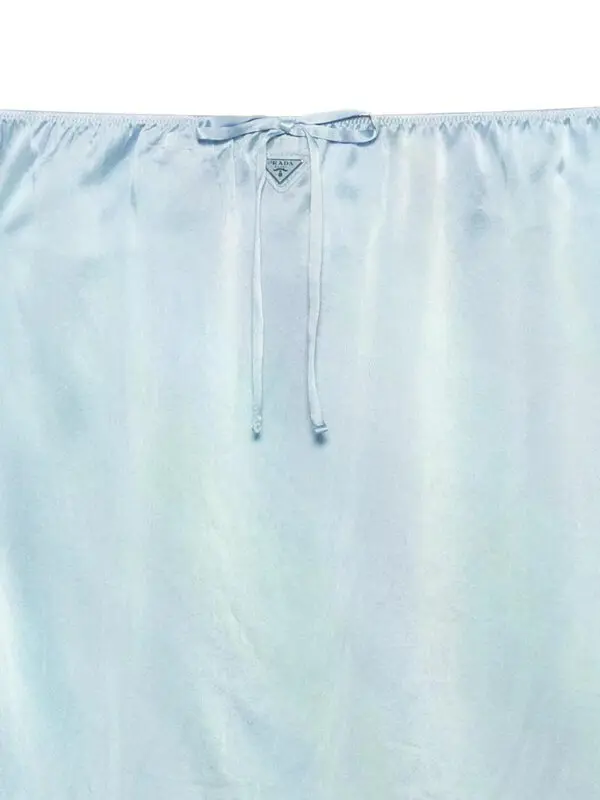 Prada Drawstring Trim Slip