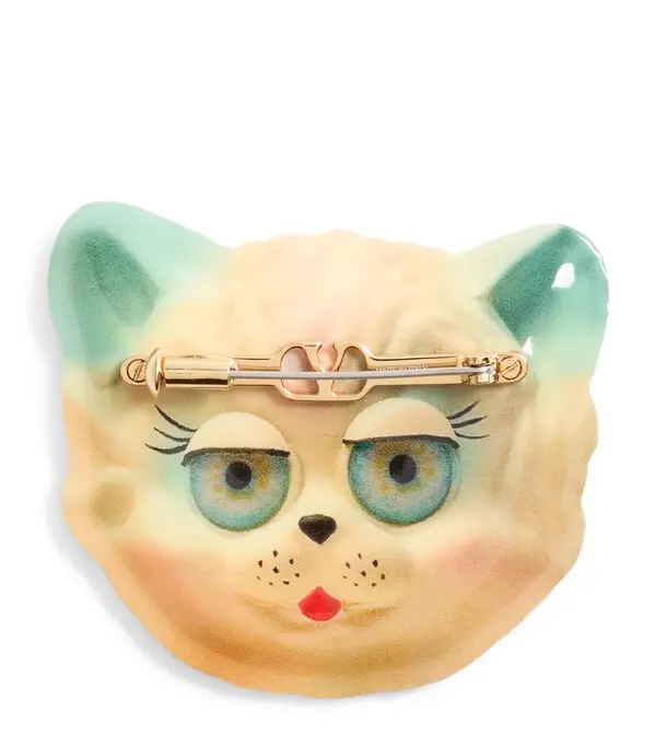 Valentino Garavani Le Chat De La Maison Brooch - Gold