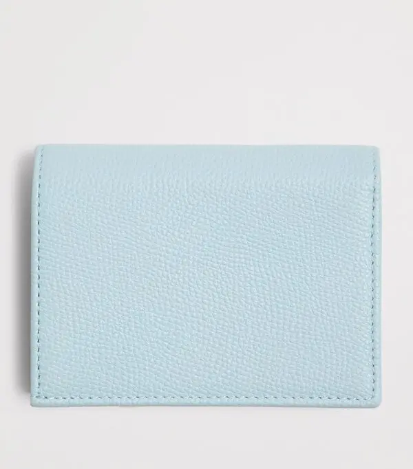 Valentino Garavani Leather Vlogo Cherryific Wallet - Blue