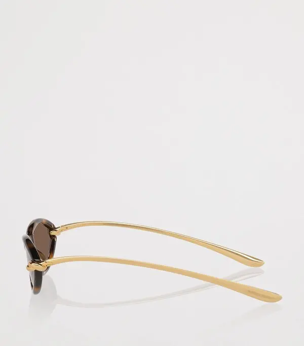 Bottega Veneta Tortoiseshell Cat Eye Sunglasses - Brown
