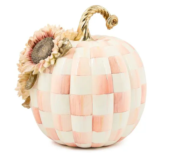 MACKENZIE-CHILDS As Is Rosy Check Sunflower Pumpkin