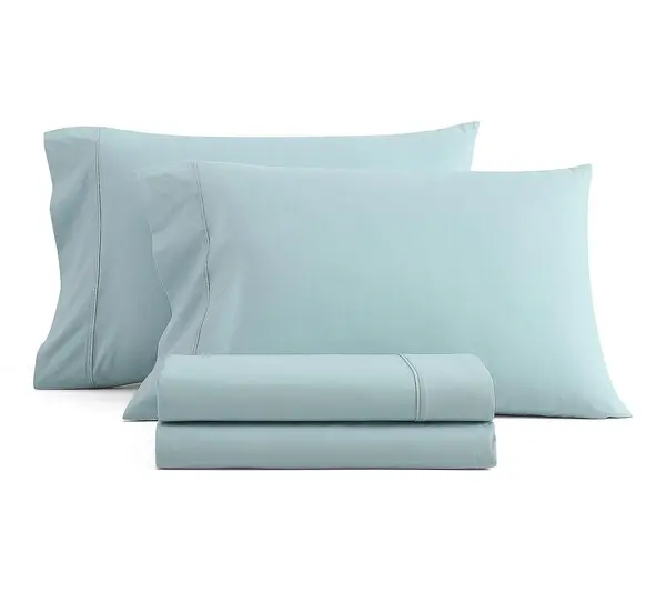 MARTHA STEWART Skylands Blue Cotton Full Sheet Set