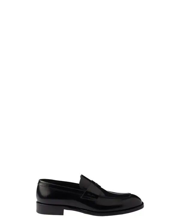 Prada Brushed Leather Loafers