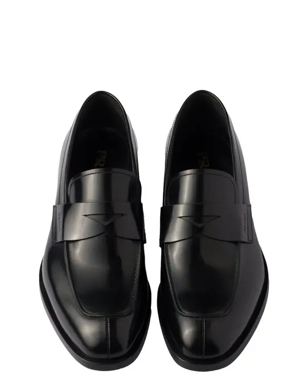 Prada Brushed Leather Loafers
