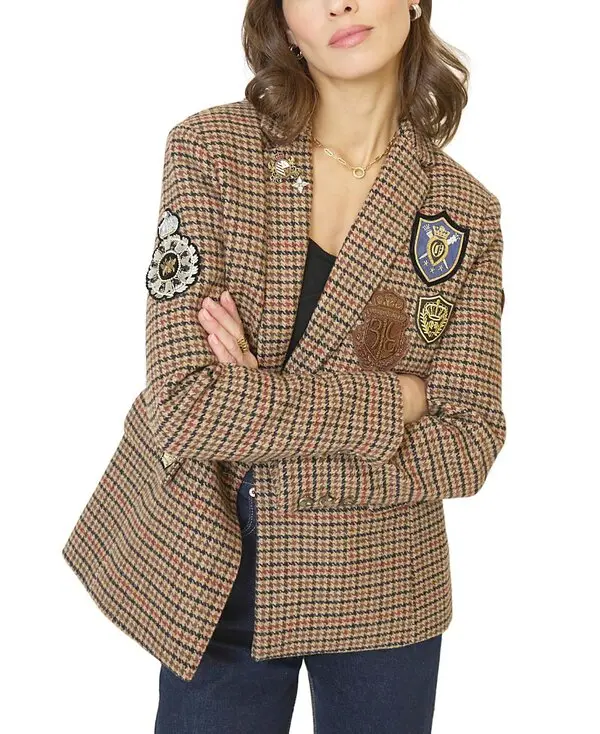Central Park West Raven Patch Blazer