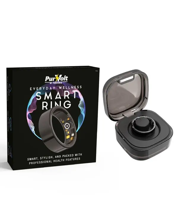 PURSONIC Everyday Wellness Smart Ring With Magnetic Charging Base - No Color